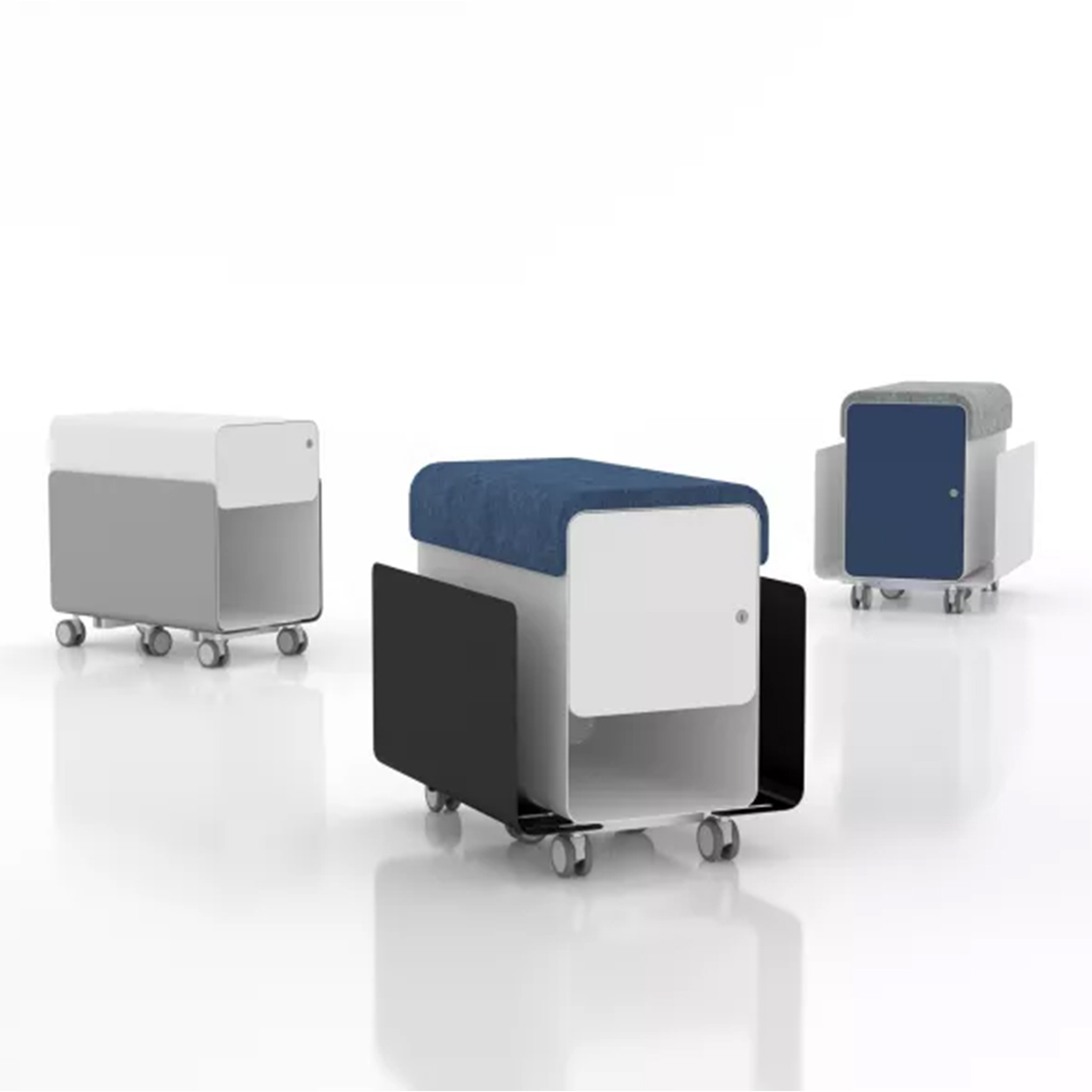 Mobile Storage for a Sit Stand Desk | Pacific Ergonomics