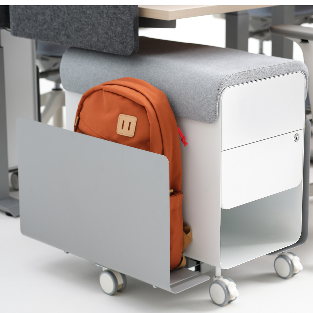 Mobile Storage for a Sit Stand Desk | Pacific Ergonomics