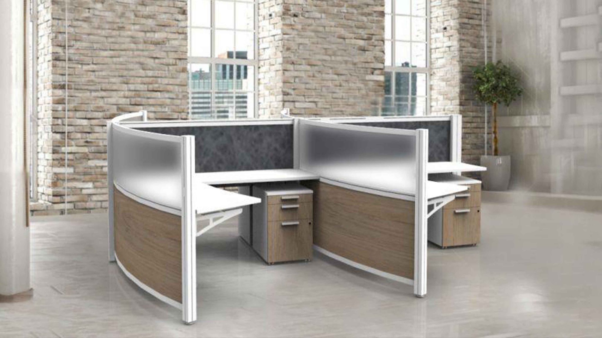 4 Person Cubicle | Pacific Ergonomics
