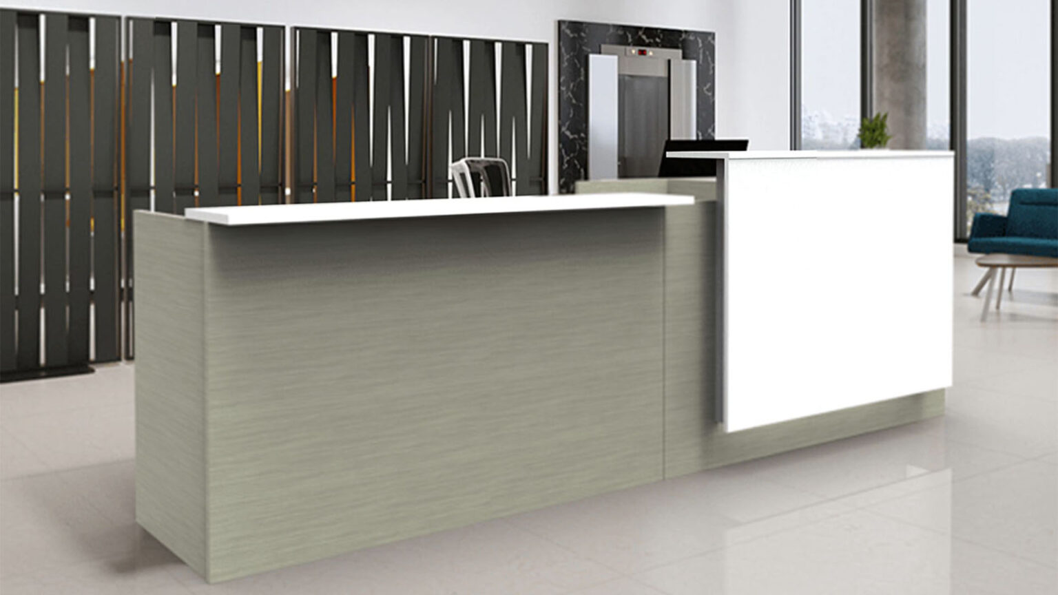 Modular Reception Desk | Pacific Ergonomics