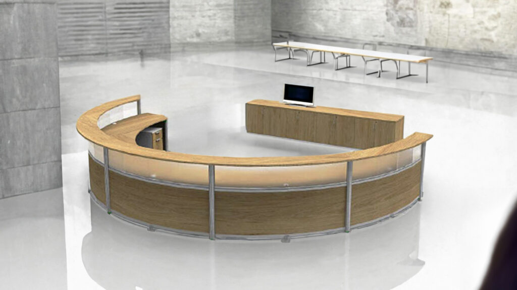 Curved Reception Desk | Pacific Ergonomics