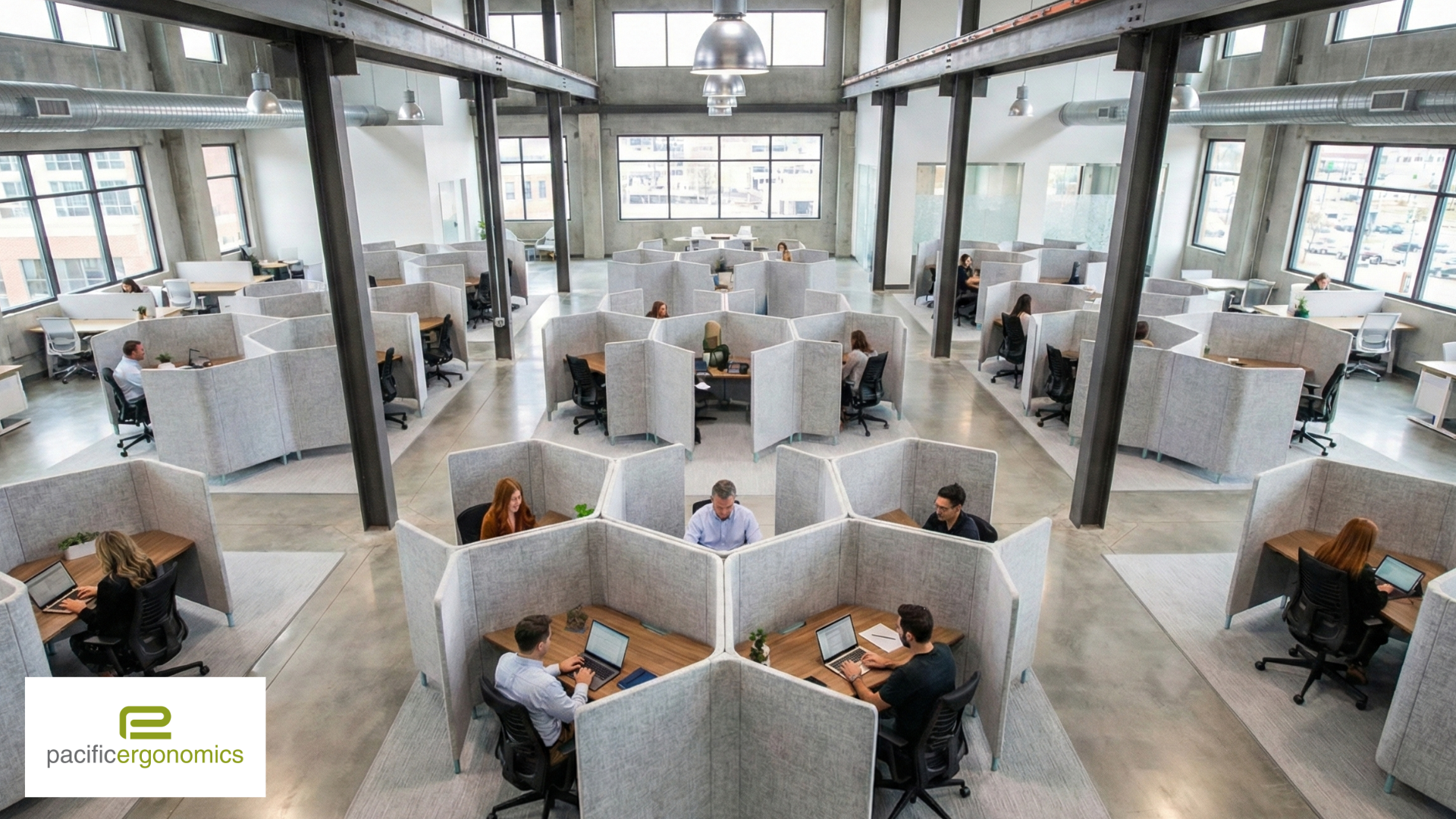 Hexagonal Workstation Pods | Pacific Ergonomics