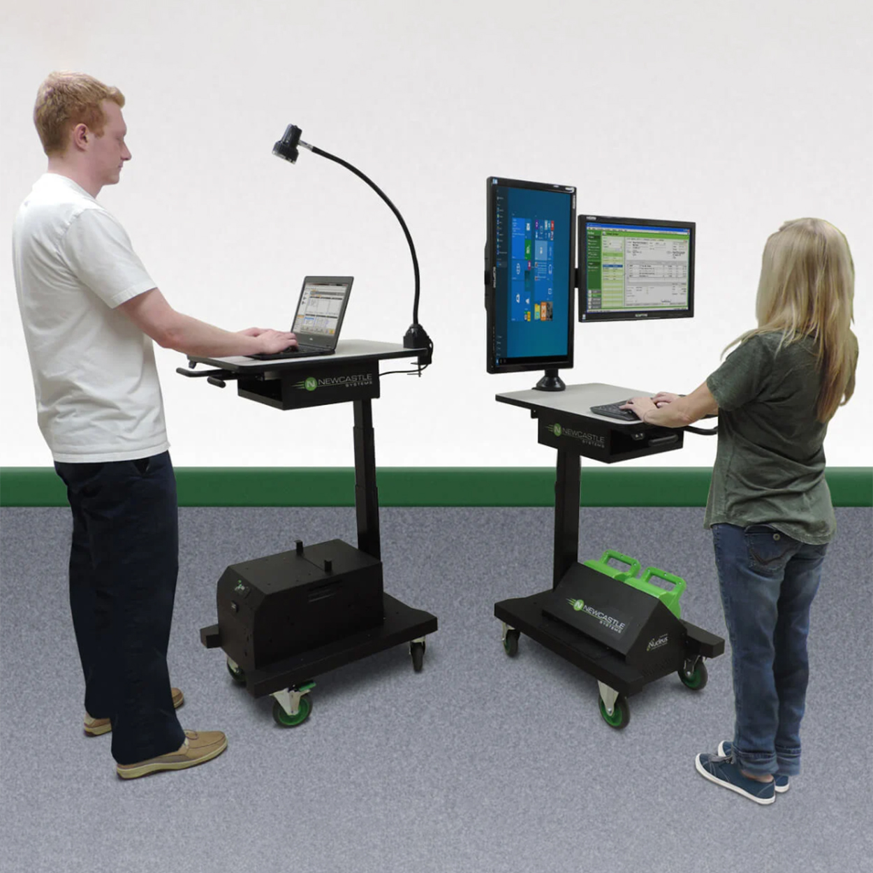 Computer Cart for Sitting and Standing | Pacific Ergonomics