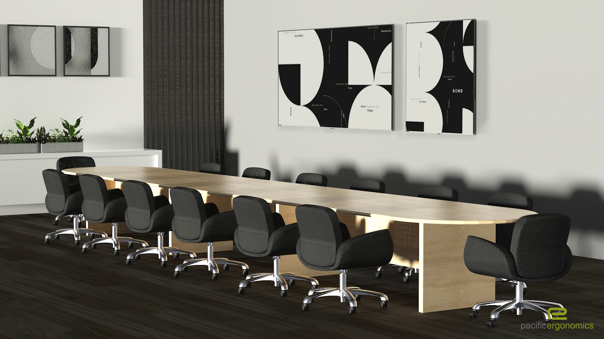 Modern Office Furniture Conference Table | Pacific Ergonomics