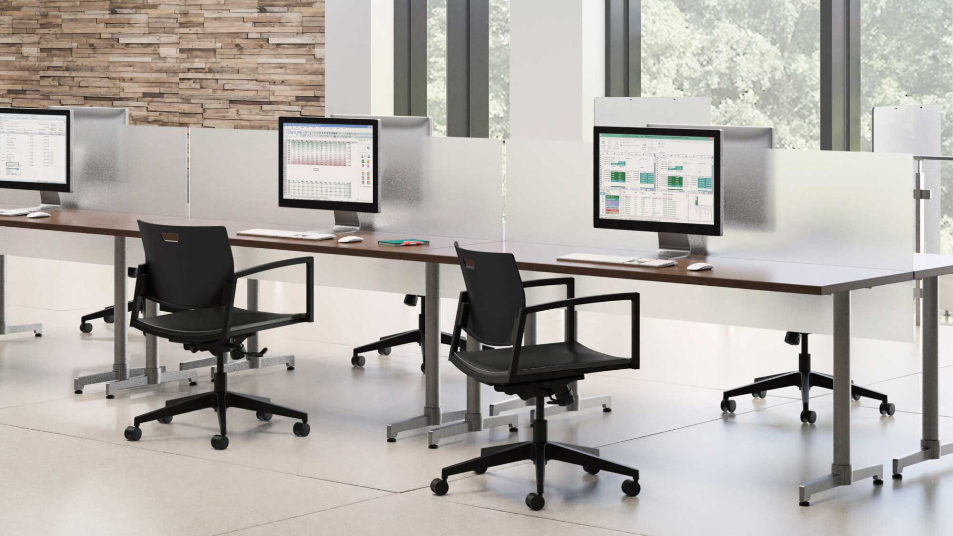 Mobile Nesting Training Table with Dividers | Pacific Ergonomics