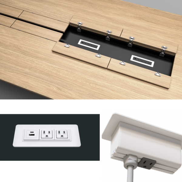 Conference Table with Power Outlets | Pacific Ergonomics