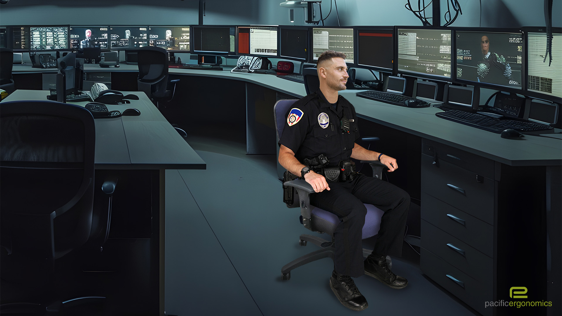 Police Officer Chair Game Changer | Pacific Ergonomics